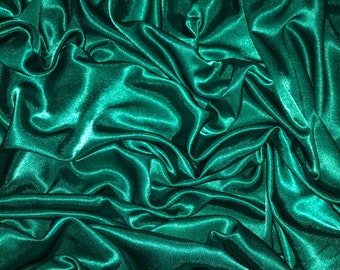 Forest Green Satin Fabric - Etsy