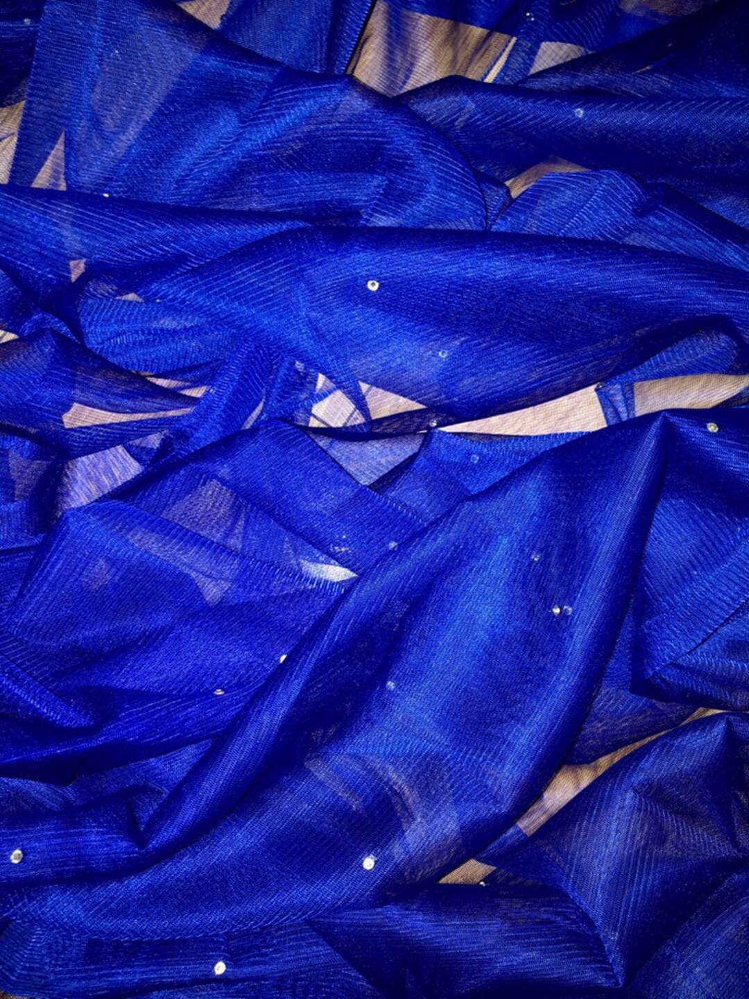 1 mtr azul real suave diamante, tutú, decoración, tela de red de tul ...