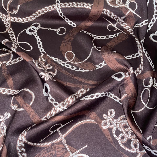Chain Print Fabric - Etsy