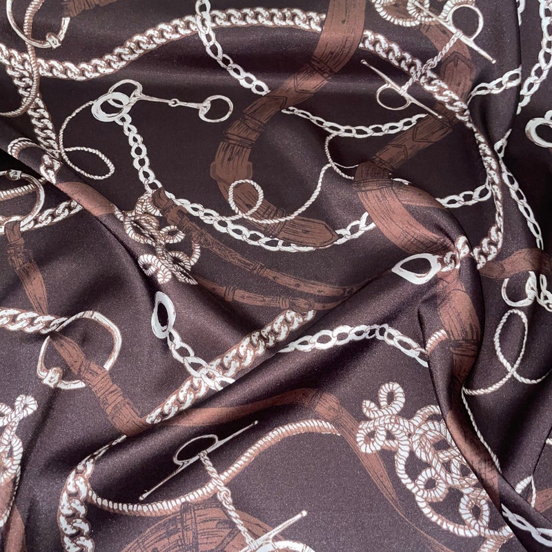 Chain Print Fabric - Etsy