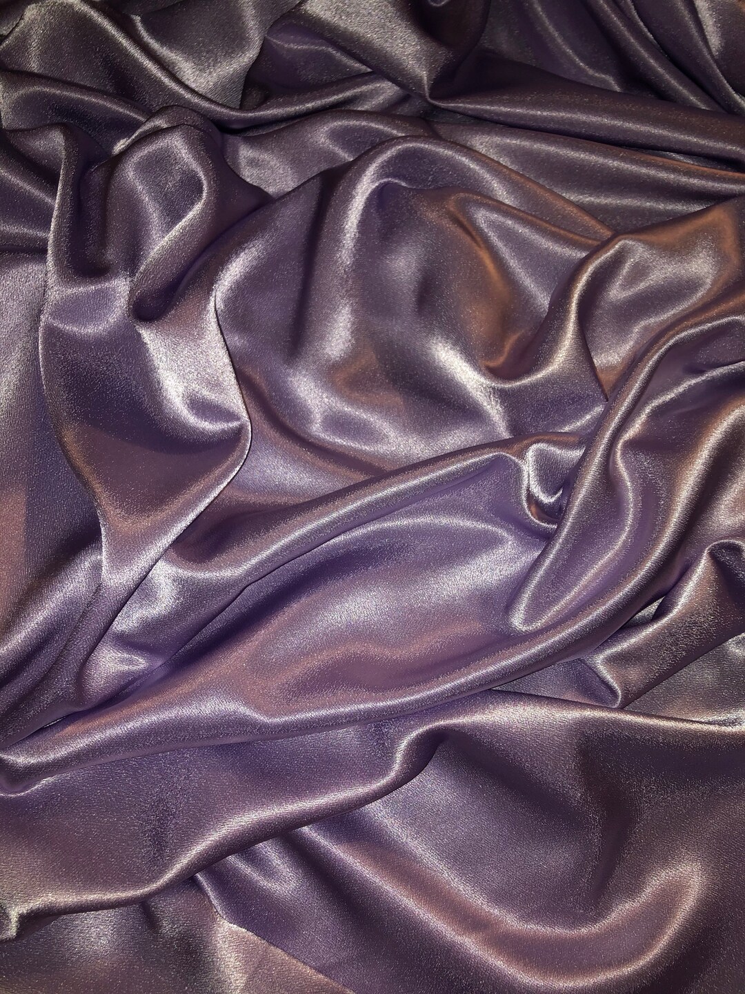 1 Mtr Lilac Quality Crepe Back Satin Fabric,bridal,crafts,dress..58 ...