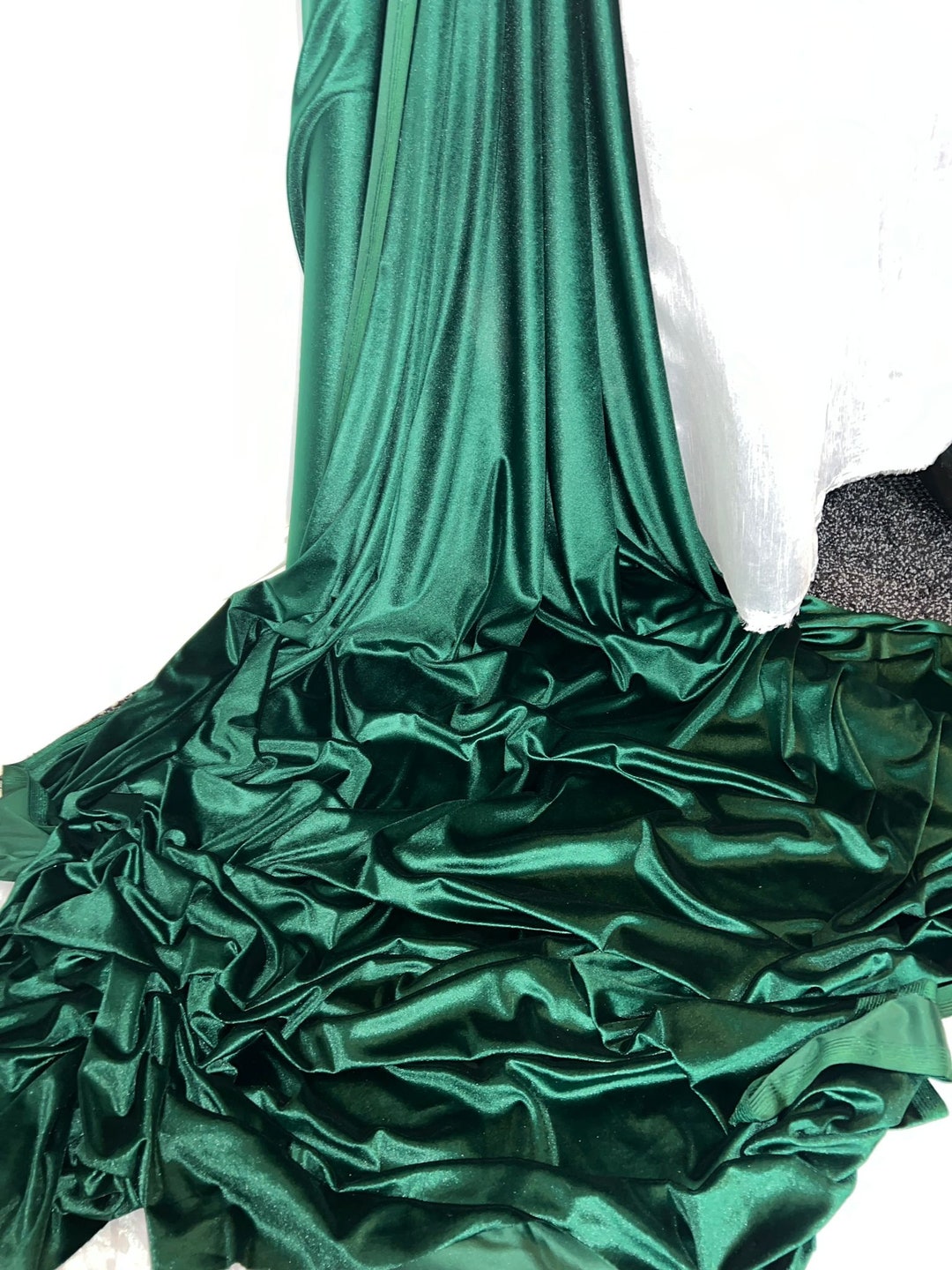 1 Mtr Luxury Bottle Green Heavy Velour Velvet Fabric..58 Wide. - Etsy