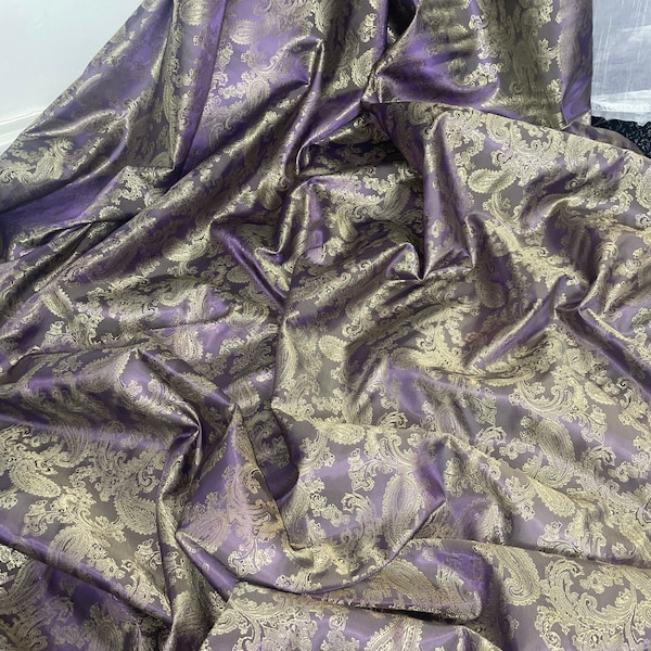 Purple Damask Upholstery Fabric - Etsy