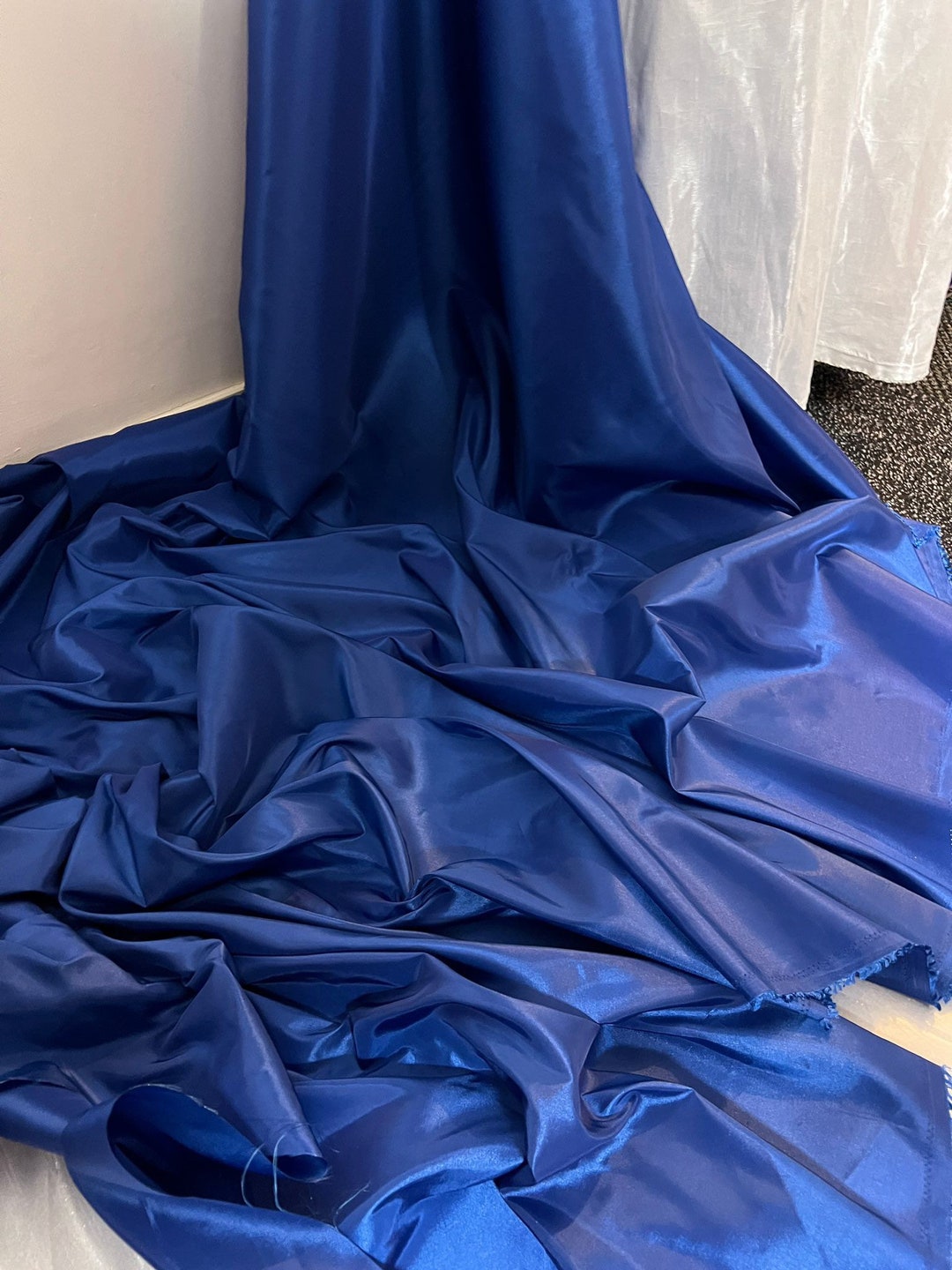 1 Mtr Royal Blue Bridal Dress Tafetta Fabric..58 Wide O - Etsy