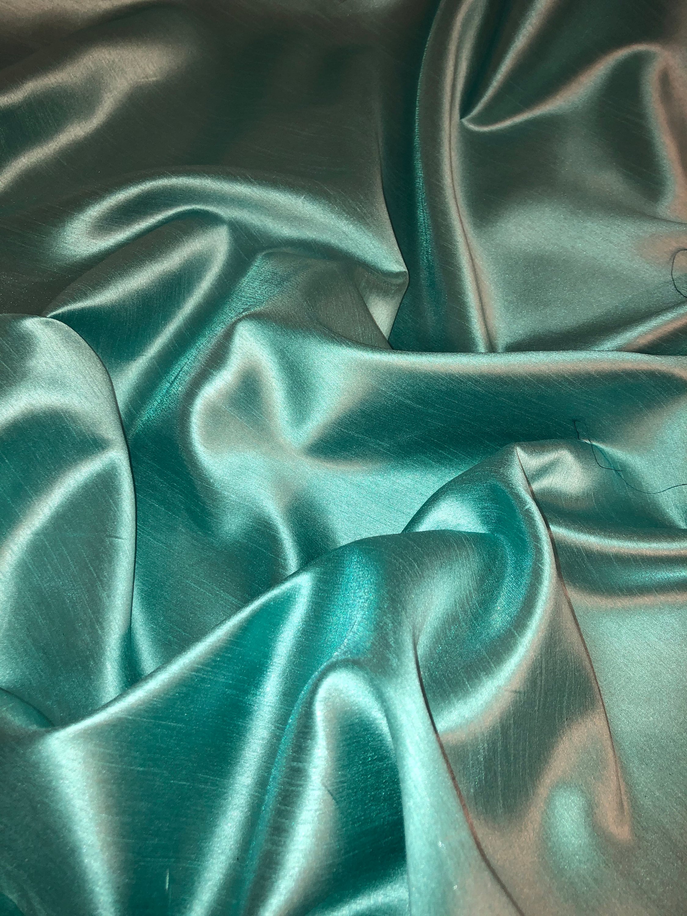 Tejido de seda cruda de poliéster verde menta. 58 de | Etsy