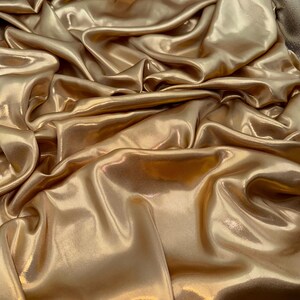Gold Shimmer on Satin Dress,bridal Fabric..58" Wide (147cm) F - Etsy