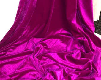 1 Mtr Luxury Bright Pink Velour Velvet Fabric..58 Wide | Etsy