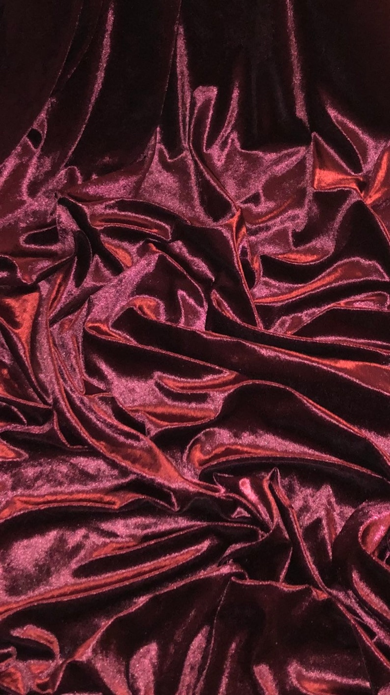 1 Mtr Luxury Wine Maroon Velour Velvet Fabric..58 Wide | Etsy
