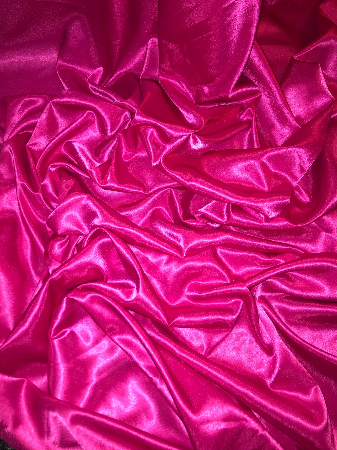 1 Mtr Hot Pink Quality Crepe Back Satin - Etsy