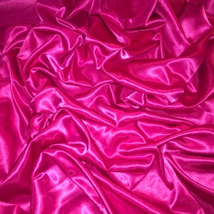 1 Mtr Hot Pink Quality Crepe Back Satin - Etsy