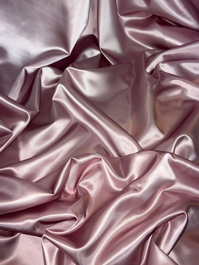1 Mtr Dusty Pink Quality Acetate Bridal Dress Satin - Etsy