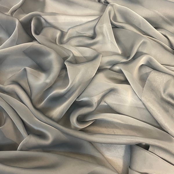 Grey Sheer Fabric - Etsy