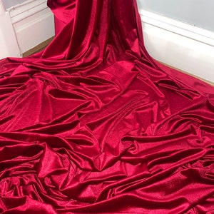 1 Mtr Red Velour Velvet Fabric..58" Wide P - Etsy