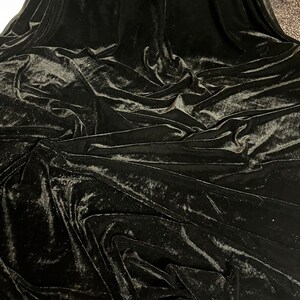 1 Mtr Luxury Black Heavy Velour Velvet Fabric..58" Wide - Etsy