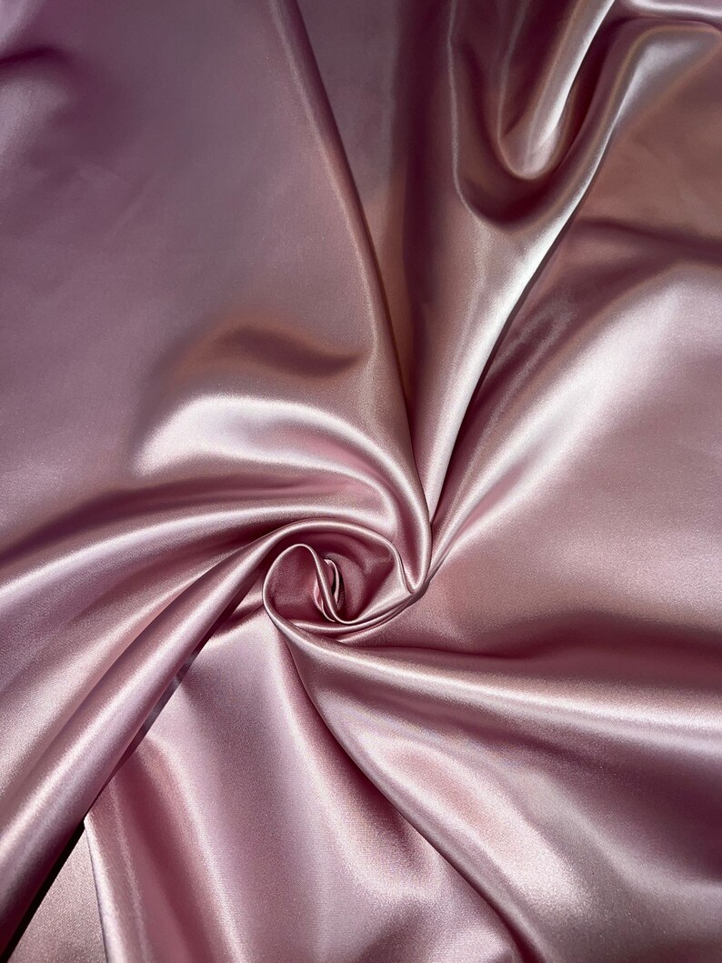1 Mtr Dusty Pink Quality Acetate Bridal Dress Satin - Etsy