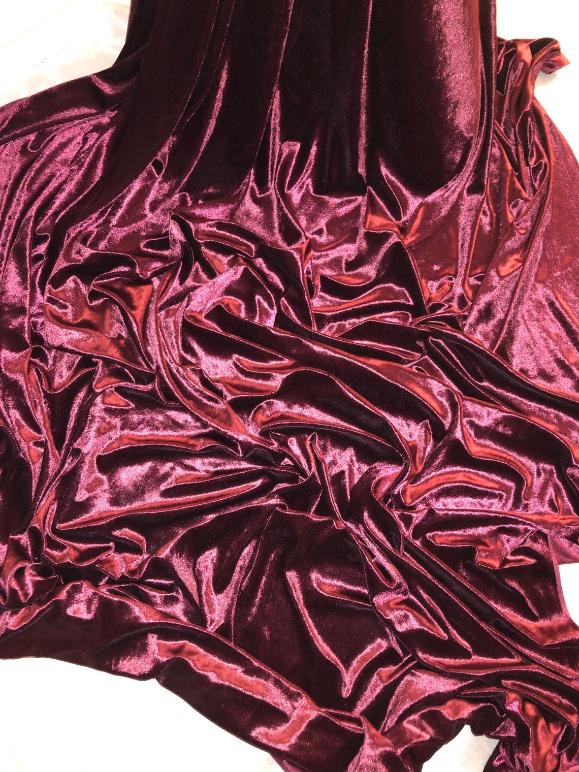 1 Mtr Luxury Wine Maroon Velour Velvet Fabric..58 Wide - Etsy