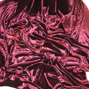 1 Mtr Luxury Wine Maroon Velour Velvet Fabric..58 Wide - Etsy