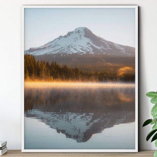 Mount Hood Poster Wall Art - Etsy