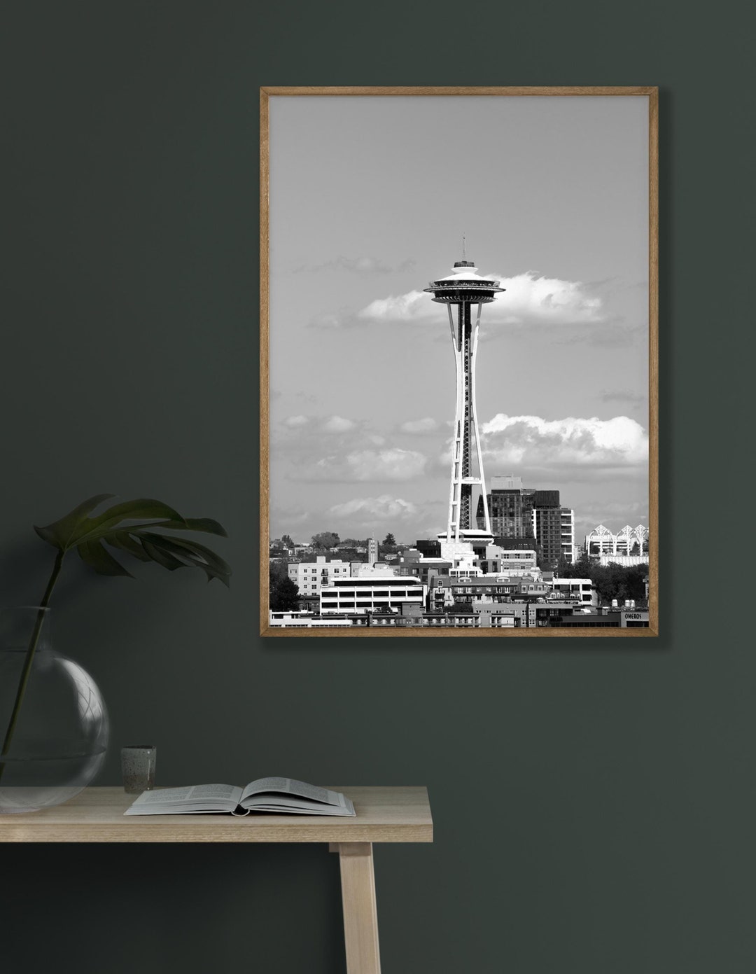Space Needle Art Black and White Seattle Photography Print Washington ...