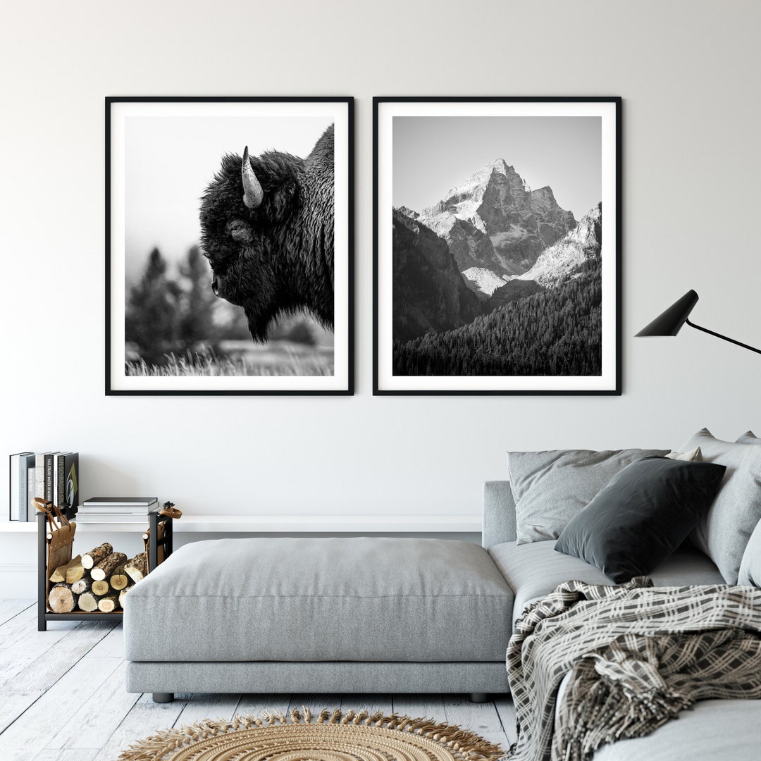 Grand Tetons Photography Print Western Photography Print Set of 2 ...
