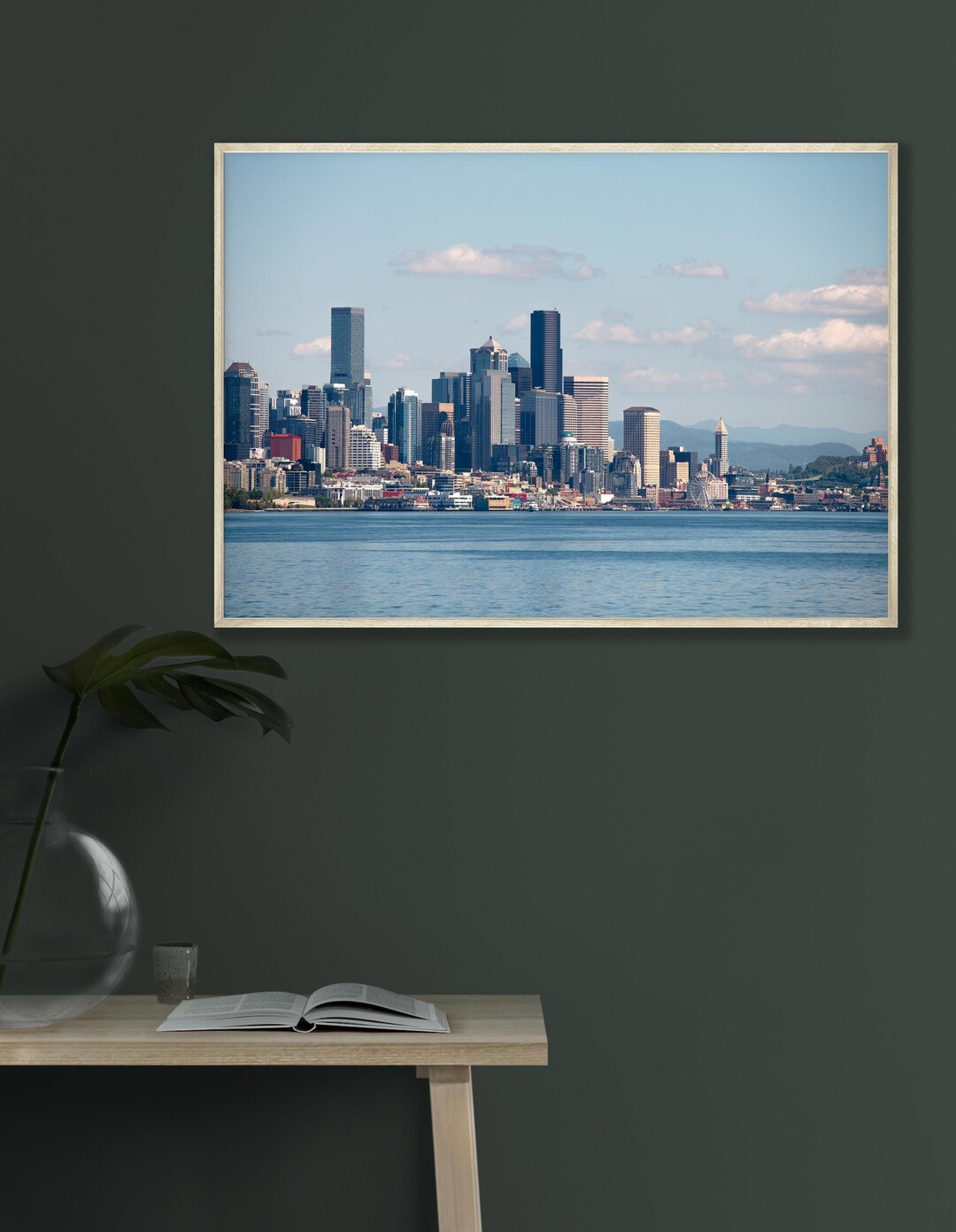 Seattle Skyline Washington Art Pacific Northwest Art Seattle ...