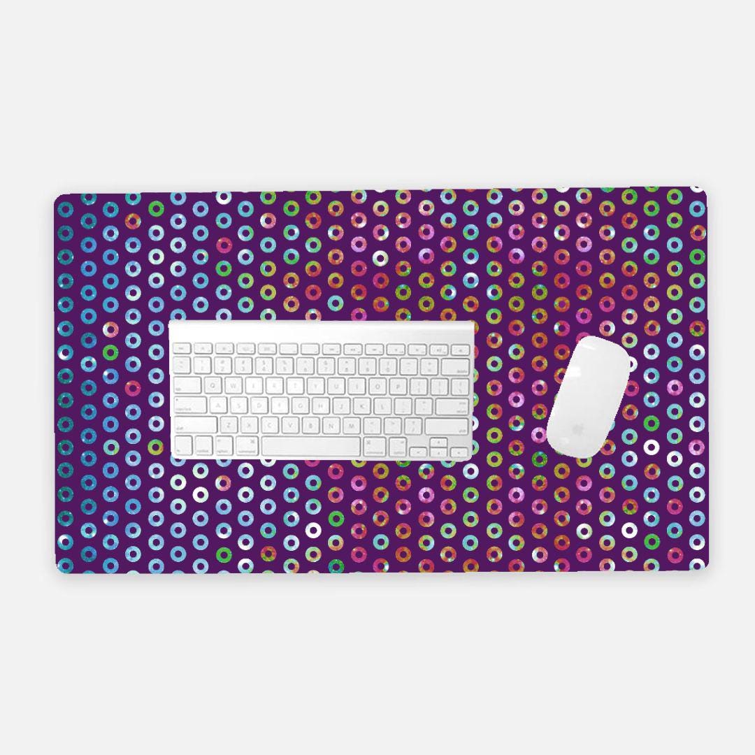 Party Time Purple Fishman Donuts Phish Desk Mat - Large (24" X 14") - Etsy