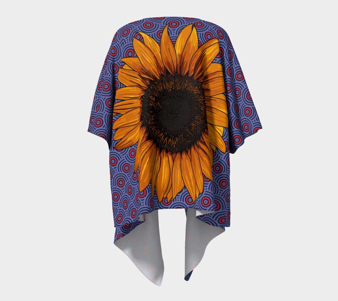 Sunflower Phish Donuts Summer Tour Draped Kimono Robe - Etsy