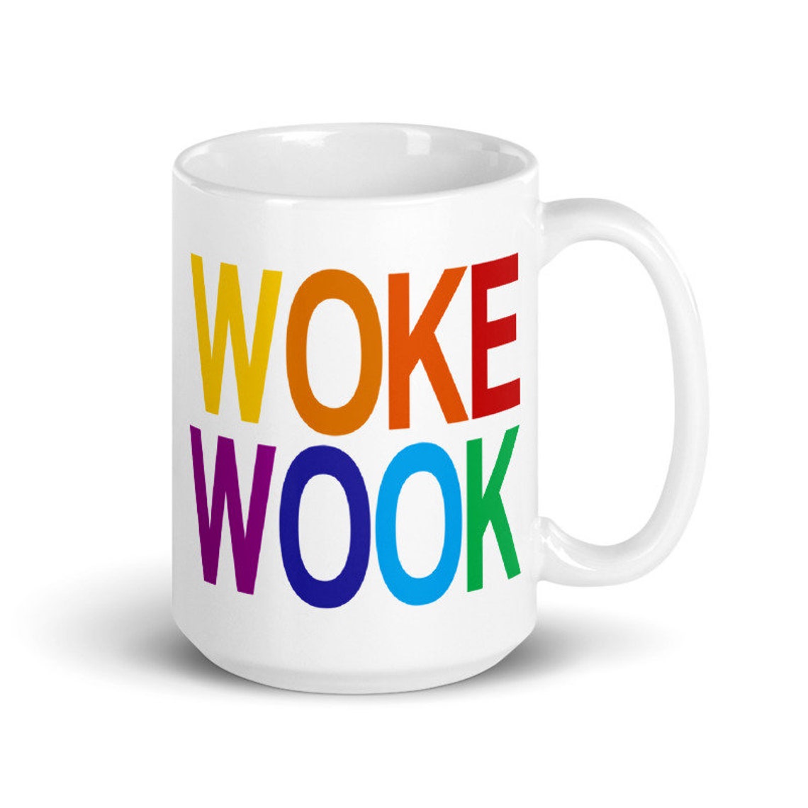 Woke Wook Rainbow Mug for Coffee and Tea - Etsy