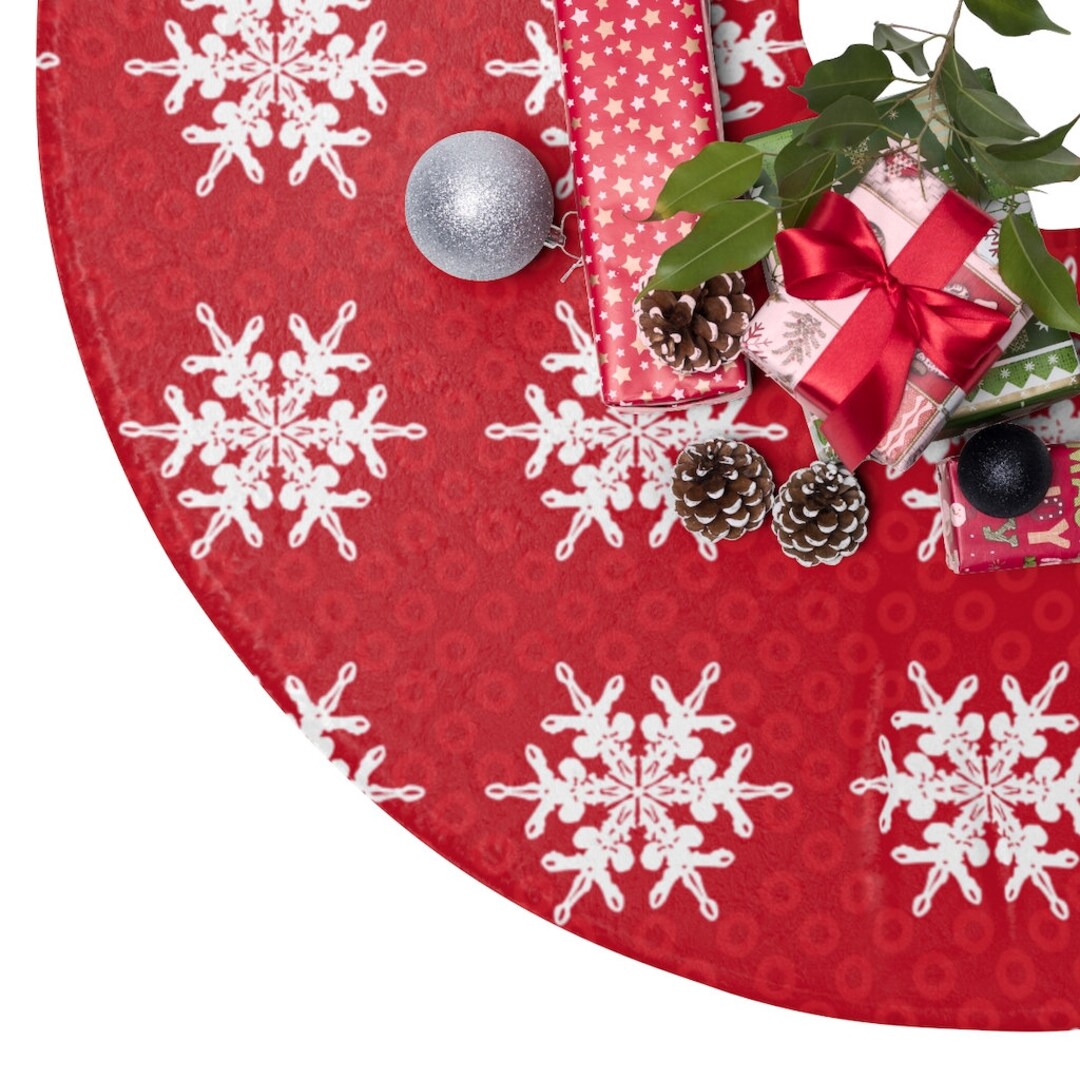 Fishman Donuts and Snowflakes Phish Holiday Tree Skirt Christmas and ...