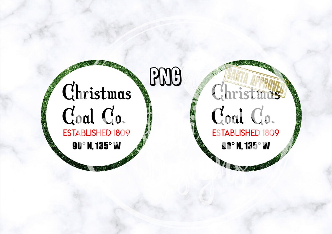 Christmas Coal Company Instant Download / Christmas Coal Sticker ...