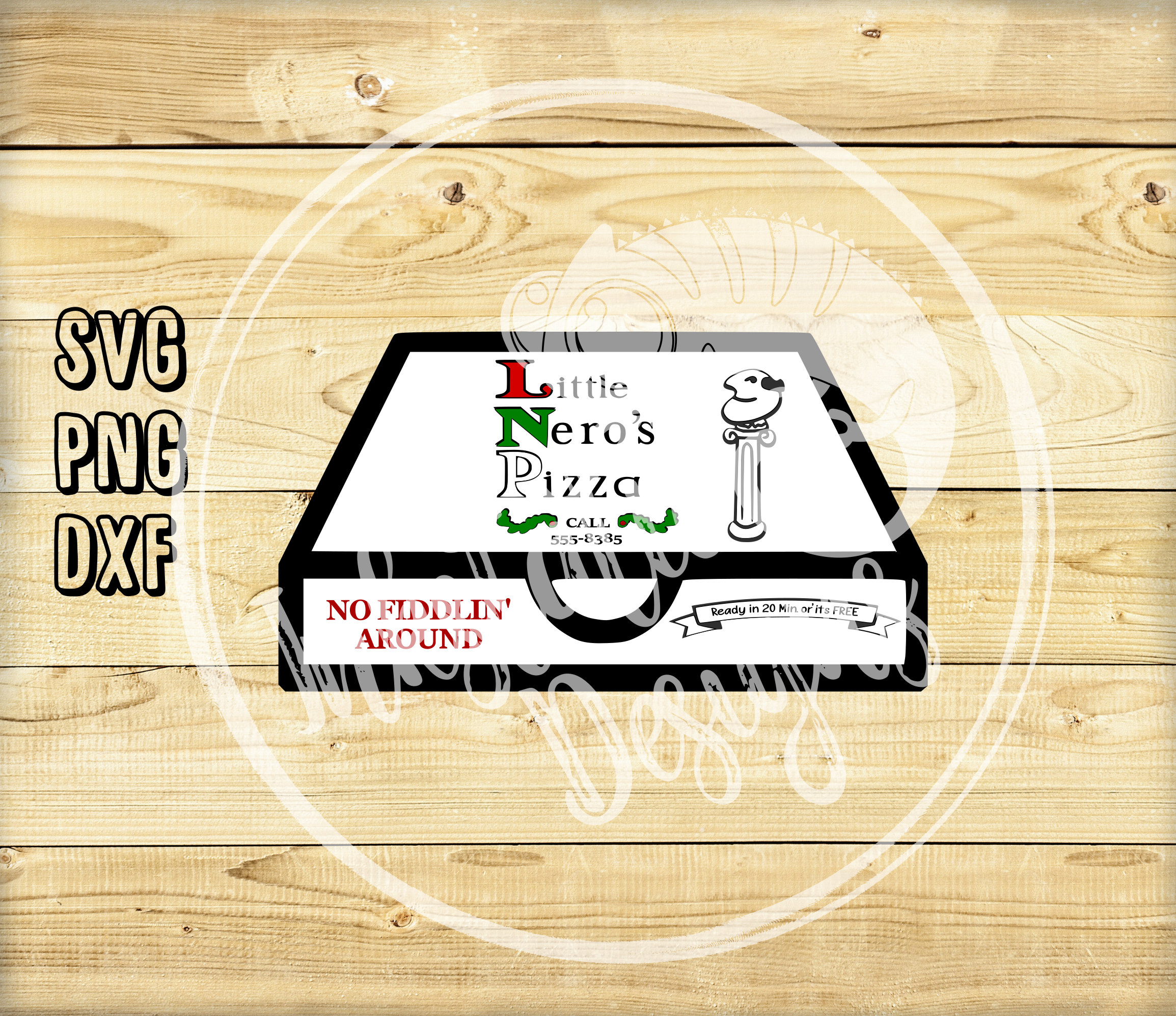 Little Nero's Pizza SVG, PNG, Cut File | Home Alone Cut Files for ...
