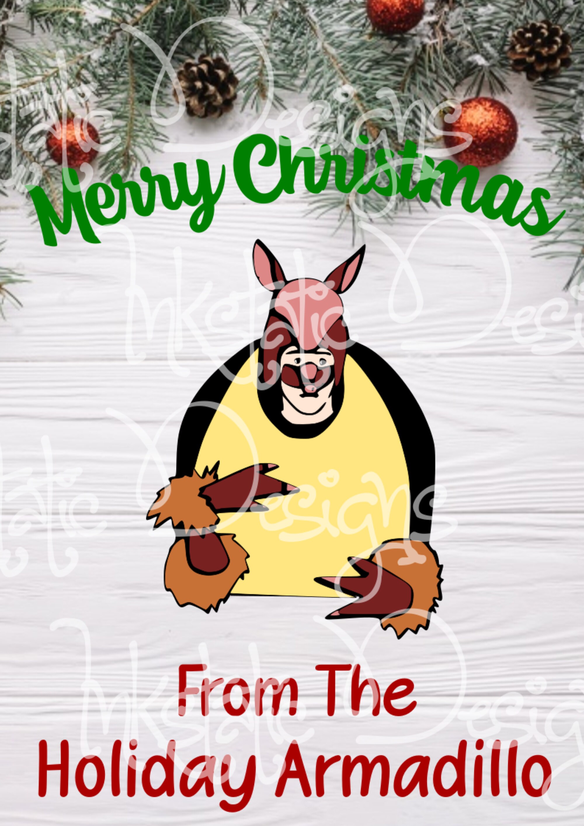 Friends Holiday Holiday Armadillo SVG PNG Cut Files | Etsy