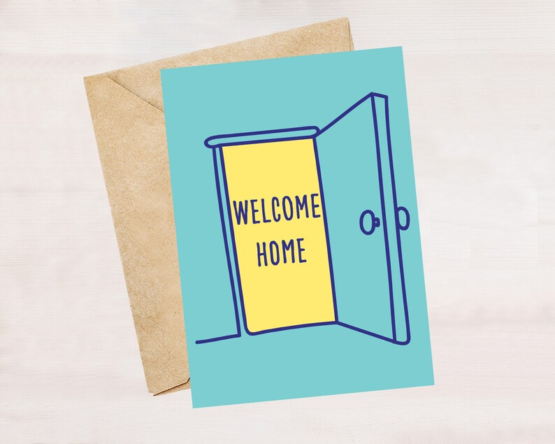 Welcome Home Card Greeting Card 5 X 7 Card - Etsy