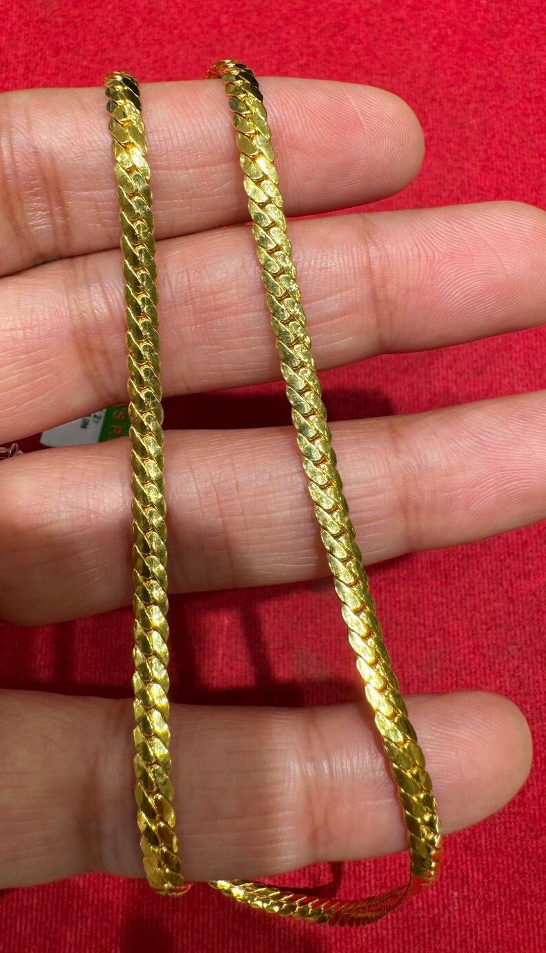 Cowboy Chain Necklace 916 Yellow Gold - Etsy