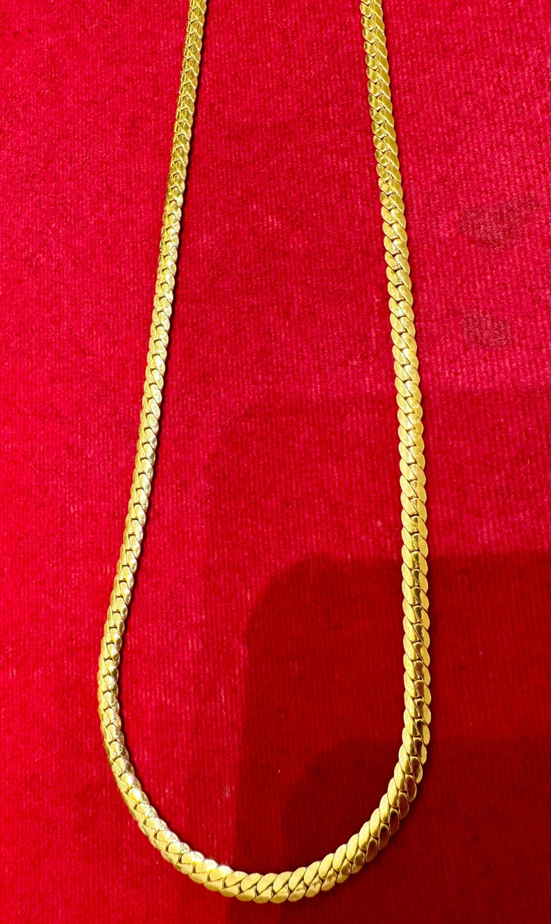 Cowboy Chain Necklace 916 Yellow Gold - Etsy