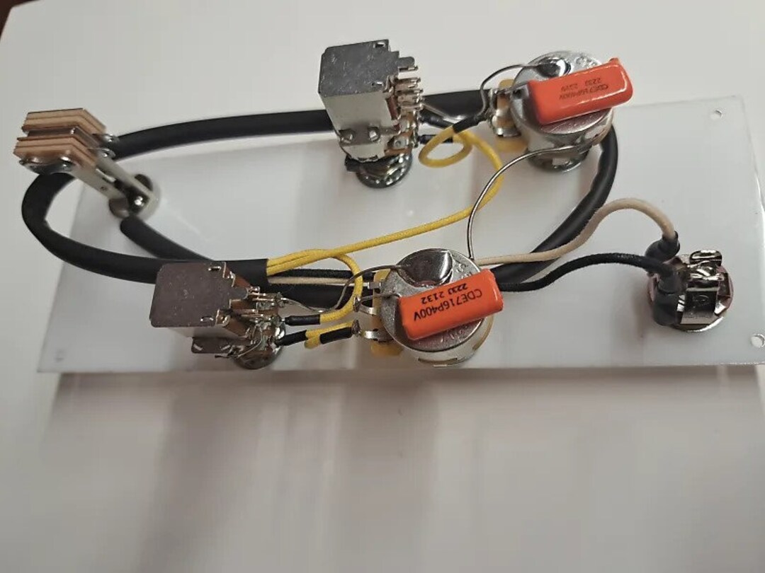 LP Style Guitar Wiring Harness W/push-pull Volumes for Coil Splitting ...