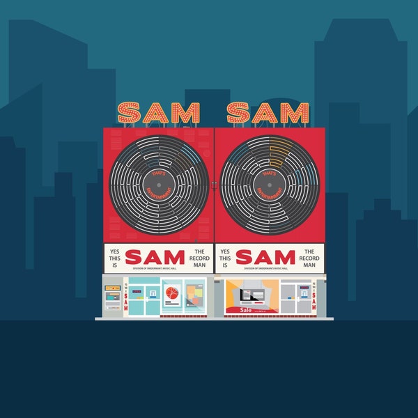 Sam the Record Man - Etsy
