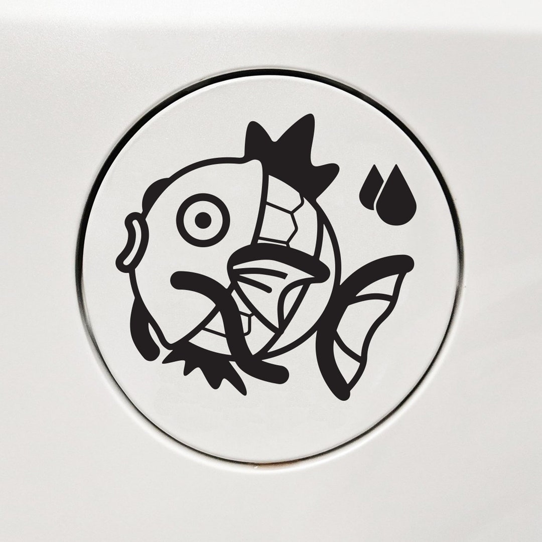 Gas Cover Car Decals - Magikarp - Etsy