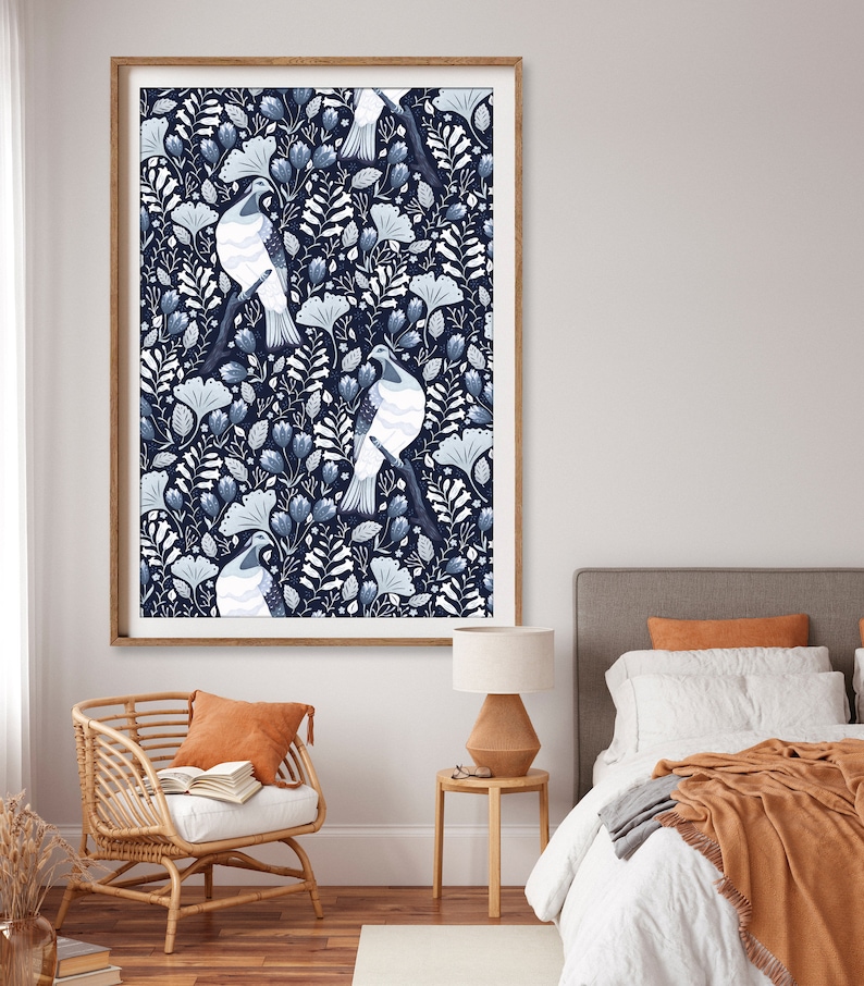 Kereru Art Print 5 Colourways Large Art Print Floral - Etsy