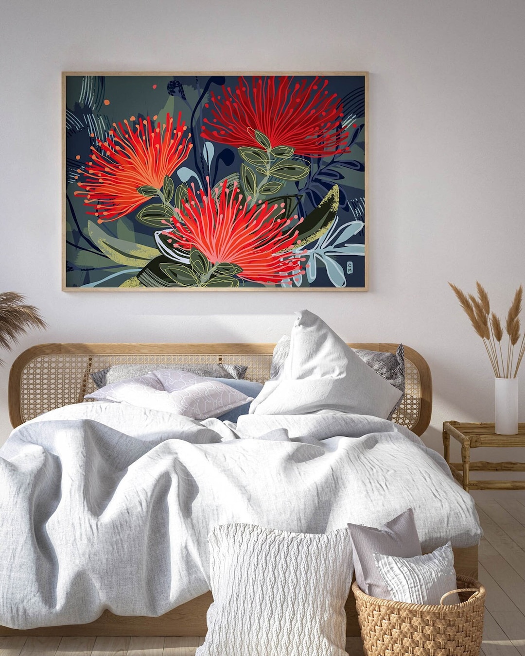 Pohutukawa Flowers, Fine Art Print, New Zealand Design - Etsy