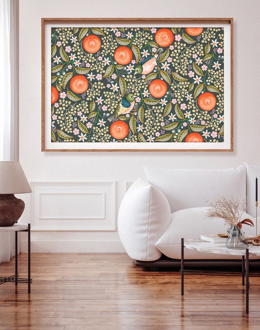 Waxeyes Art Print, 4 Colorways, Fruit Pattern, Botanical Print - Etsy