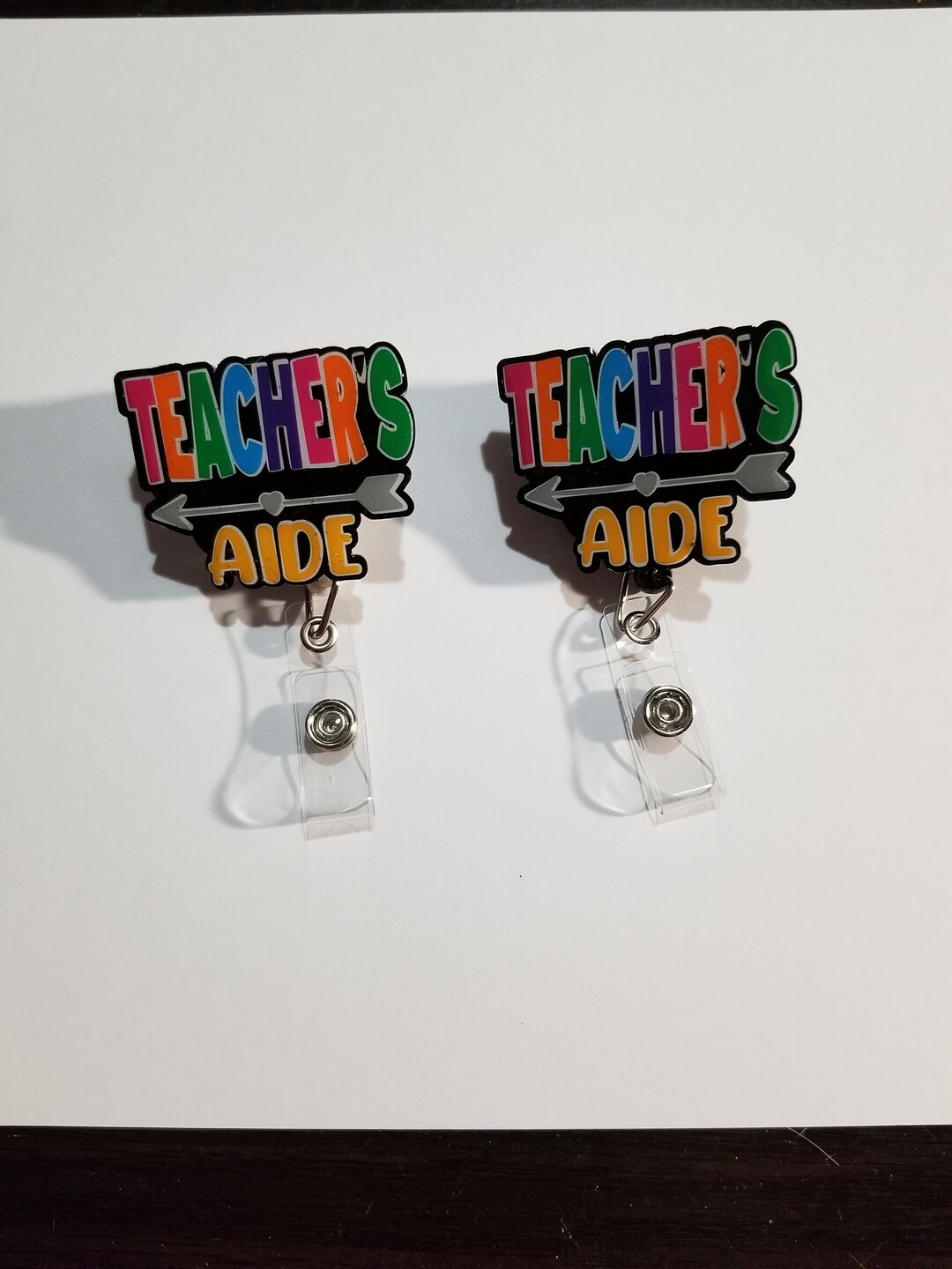 Teacher Aide/school Badge Holders - Etsy
