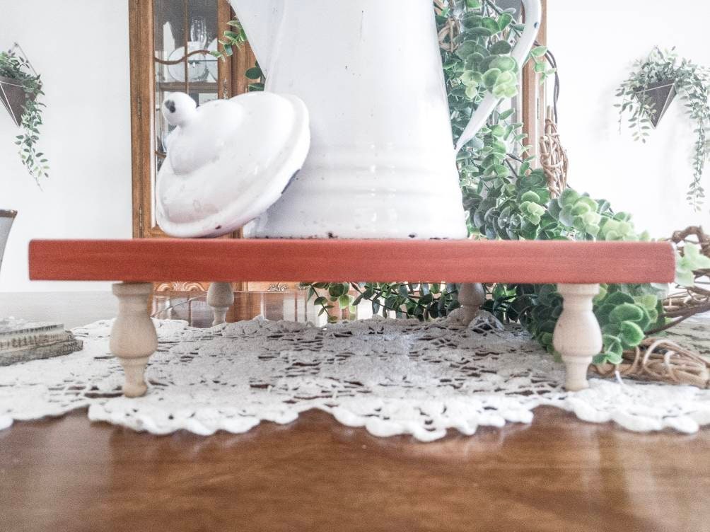 Red Farmhouse Wood Riser - Etsy