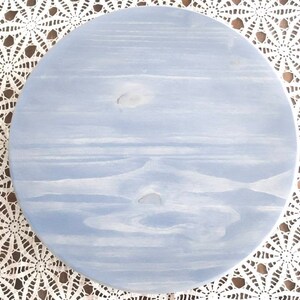 Round 18 Farmhouse Wood Stand Riser Dusty Blue - Etsy