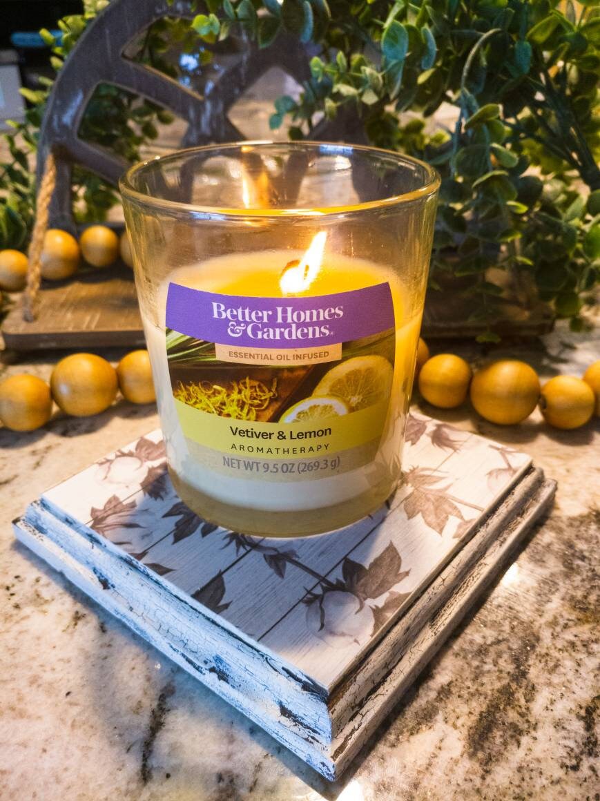 Wooden Candle Riser With Cotton Print - Etsy