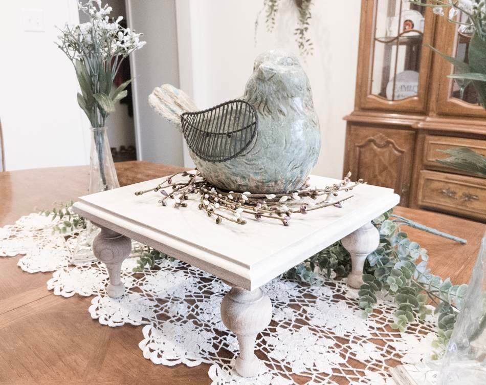 Neutral Legs White Farmhouse Wood Riser - Etsy