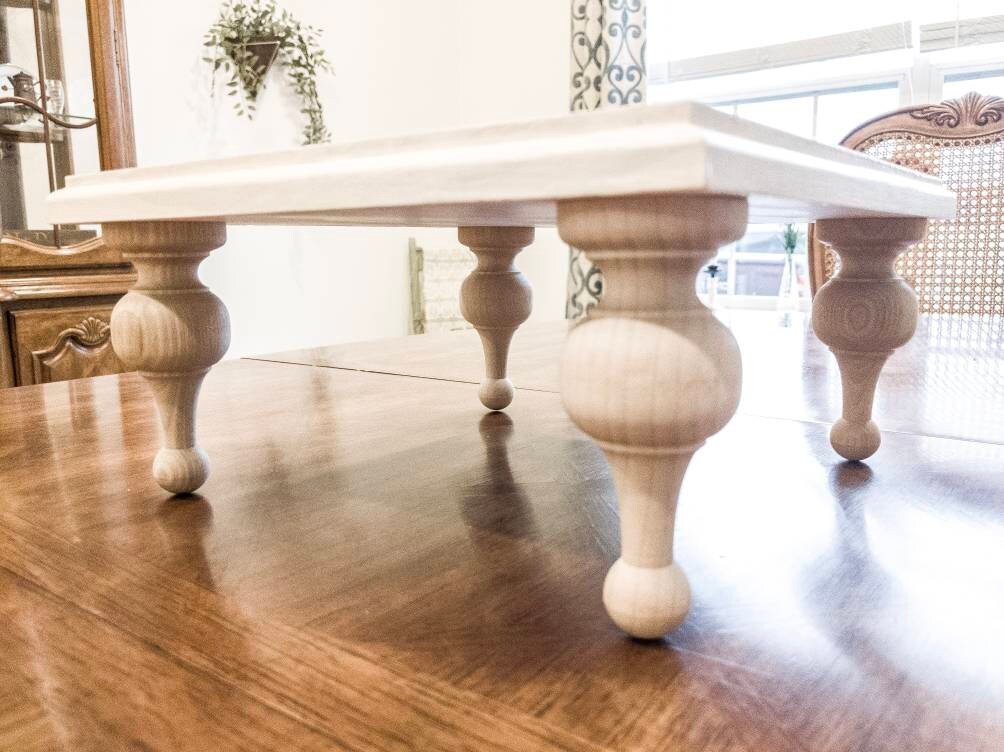 Neutral Legs White Farmhouse Wood Riser - Etsy
