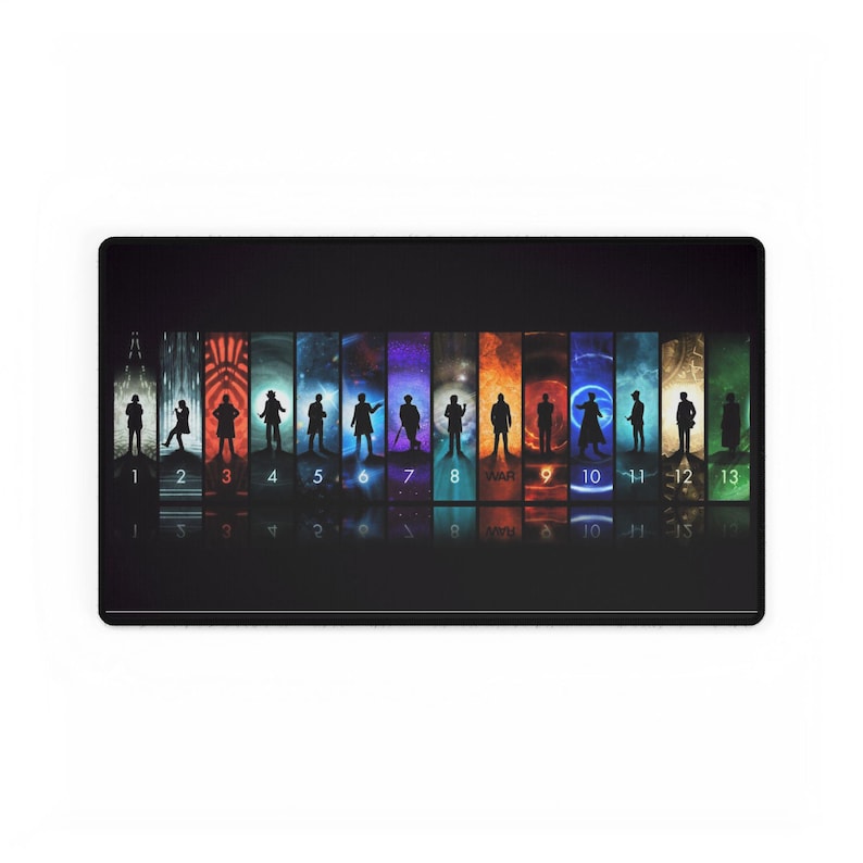 Doctor Who Desk Mat: All Doctors, Geek Gaming Playmat - Etsy