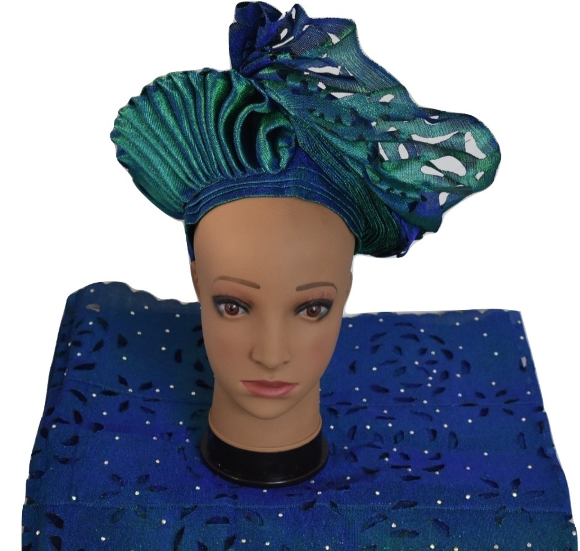 Auto Gele Made in Nigeria. African Headwrap Pre Tied Adjustable Auto ...