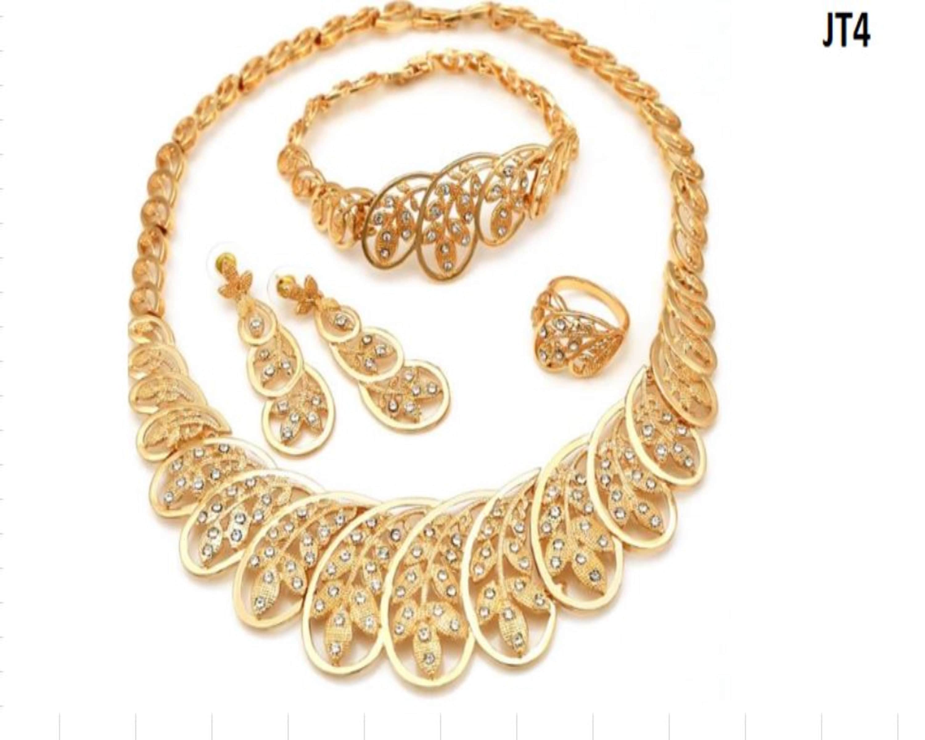 African Gold Plated & Classic Silver Color Crystal Jewelry - Etsy